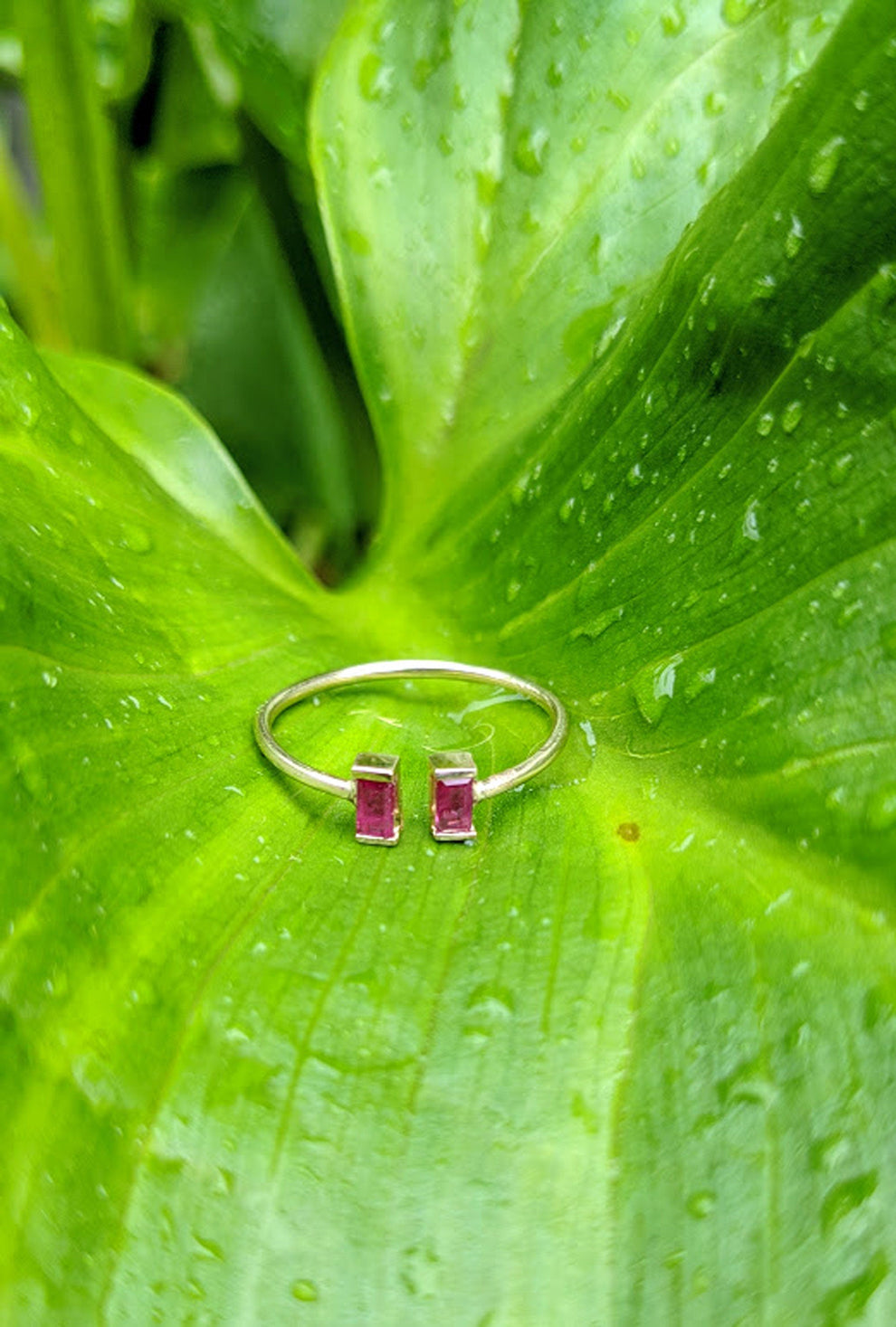 Charming 14k Ruby Gemstone Open Ring – Malibu Vibes Jewelry